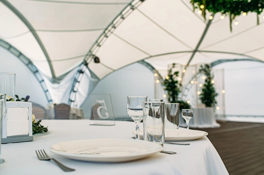Wedding Tent Rental for Outdoor Venue | Arch Tent Setup by TentProject