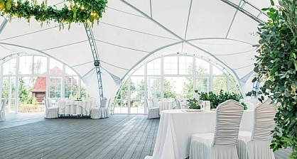 Wedding Tent Rental for Outdoor Venue | Arch Tent Setup by TentProject